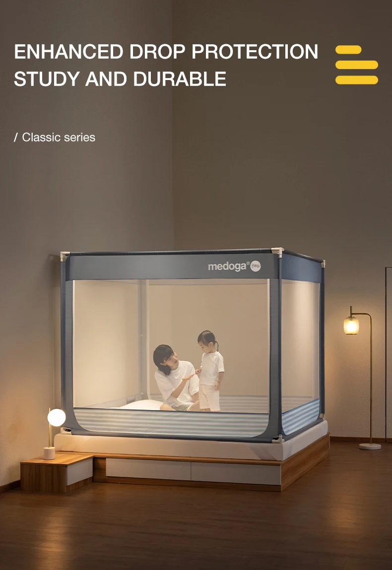 Stable Enhanced Quadrate Bed Net For Babies Reinforced Iron Brackets ...