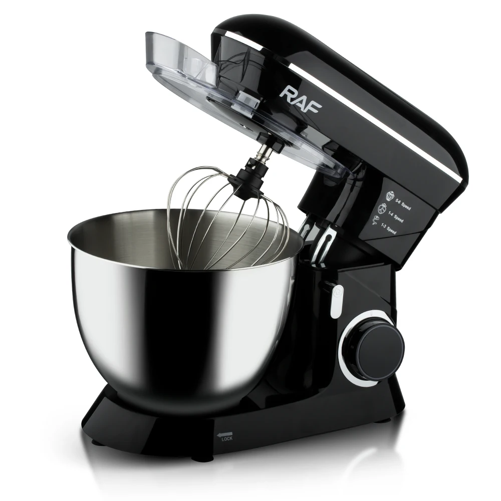 RAF 1400W Stand Mixer 3 In1 Kitchen Machine with 8L Stainless Steel Bowl 6 Speed Pulse Function ...
