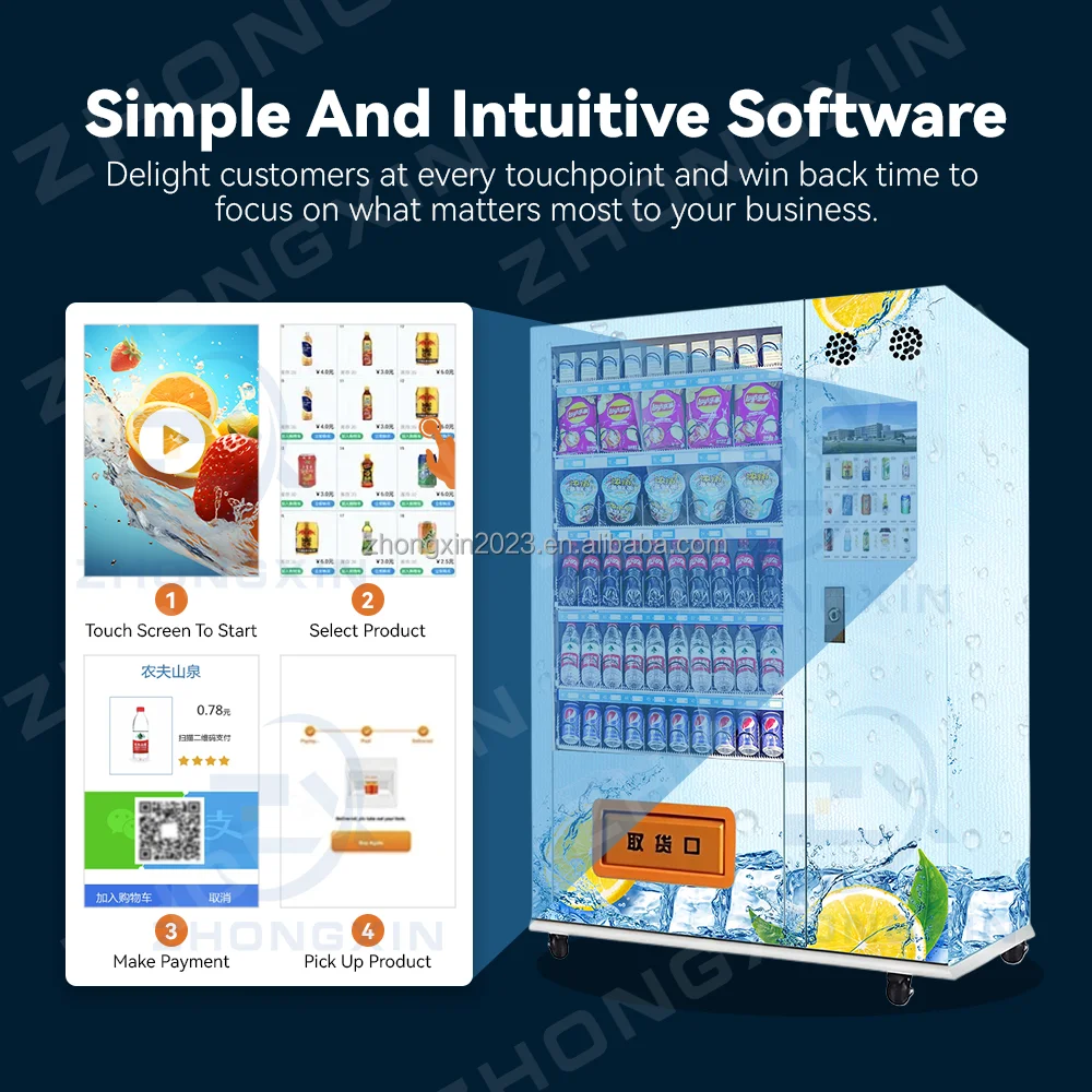 Xy Combo Soft Drink Vending Machine With Refrigeration System - Buy Xy ...