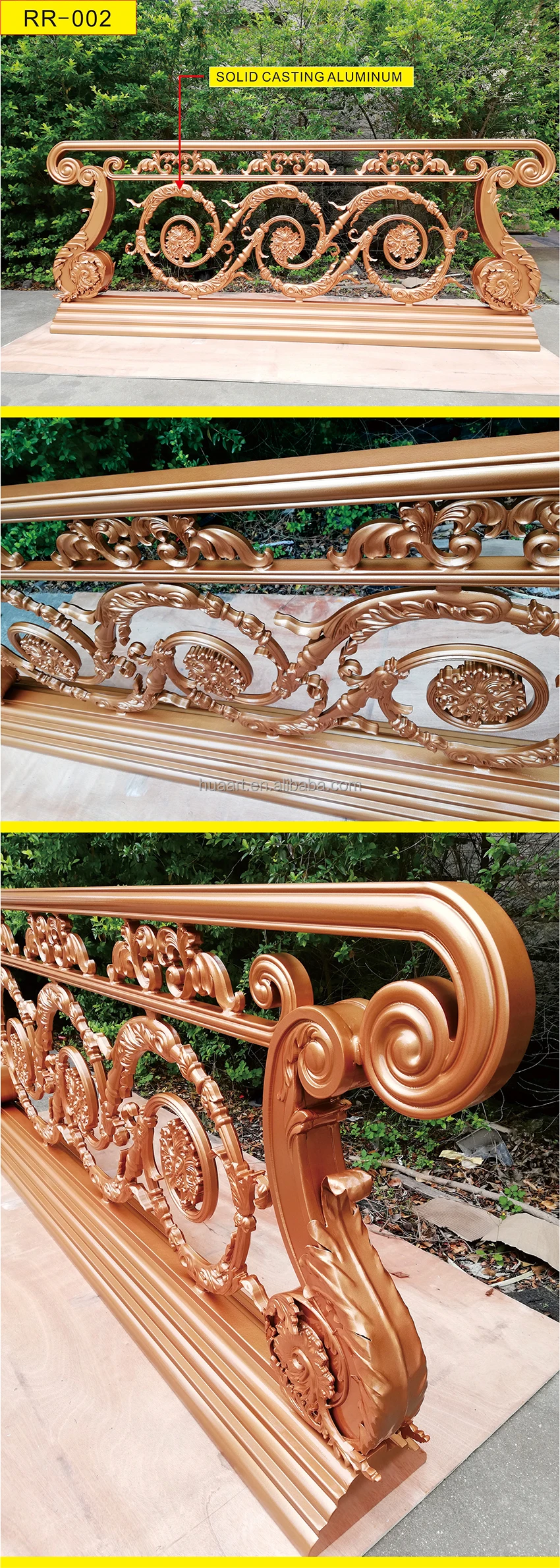 Modern Terrace Railing Designs Exterior Wrought Iron Handrails Parapet ...