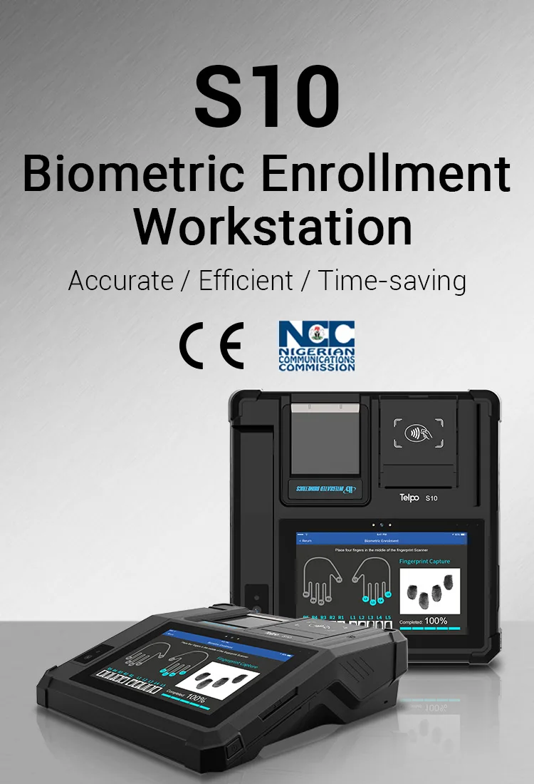 S10 Fap60 4-4-2 Fingerprint Scanner Population Enrollment Device With ...