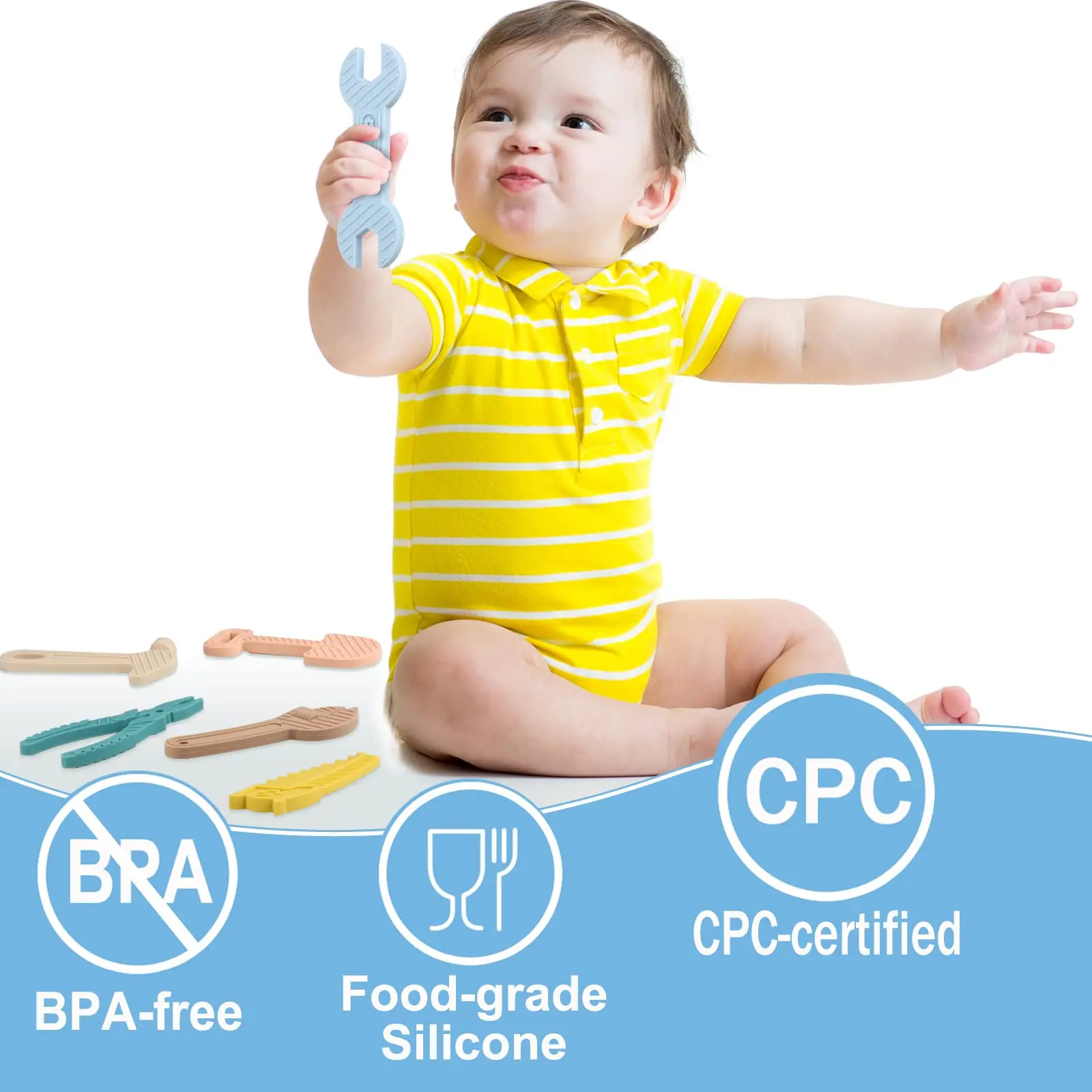 Baby 6+ Month Montessori Sensory Teether Toys Toddler Boy And Girl ...