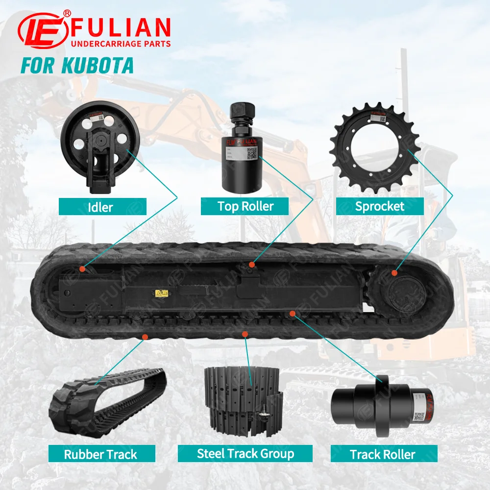 Kubota Mini Excavator Undercarriage Parts - Durable & Reliable