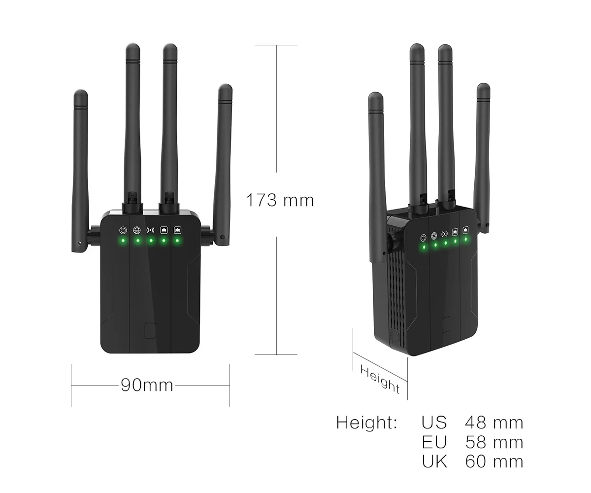 Indoor Portable AC 1200mbps Dual Band 2.4 g and 5g Wireless USB Network ...