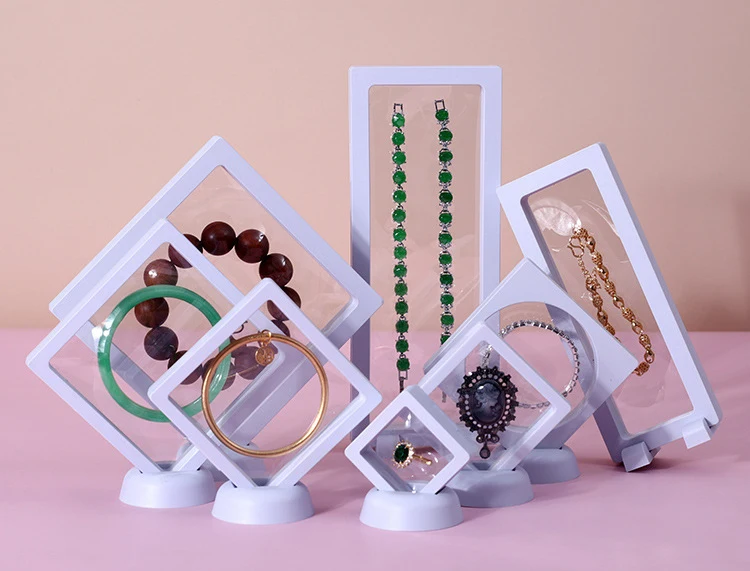 Jewelry Box 3d Floating Frame Jewelry Display Packaging Case Ornament ...