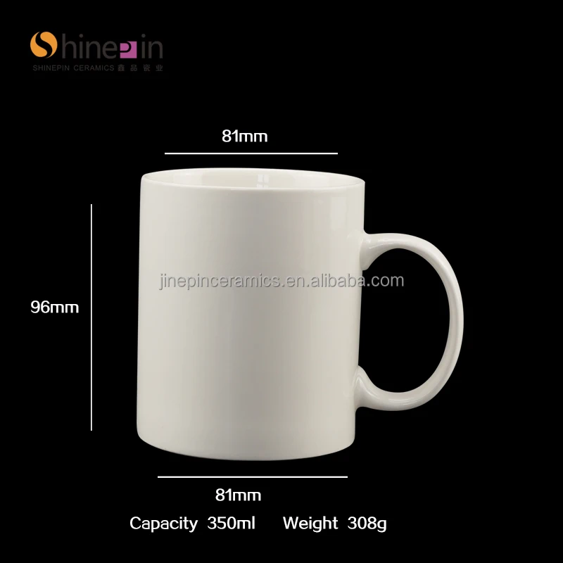 Custom Logo Sublimation Glaze Cup - Porcelain 11oz Mug