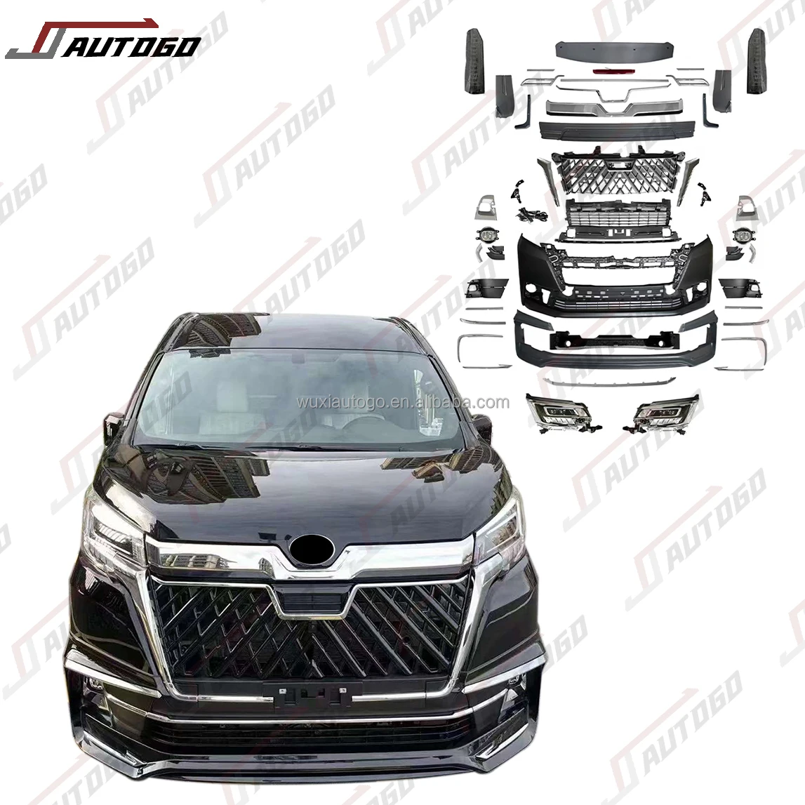 2023 New Design Body Kit For Toyota Hiace 2018 2019 2020 2021 Upgrade ...