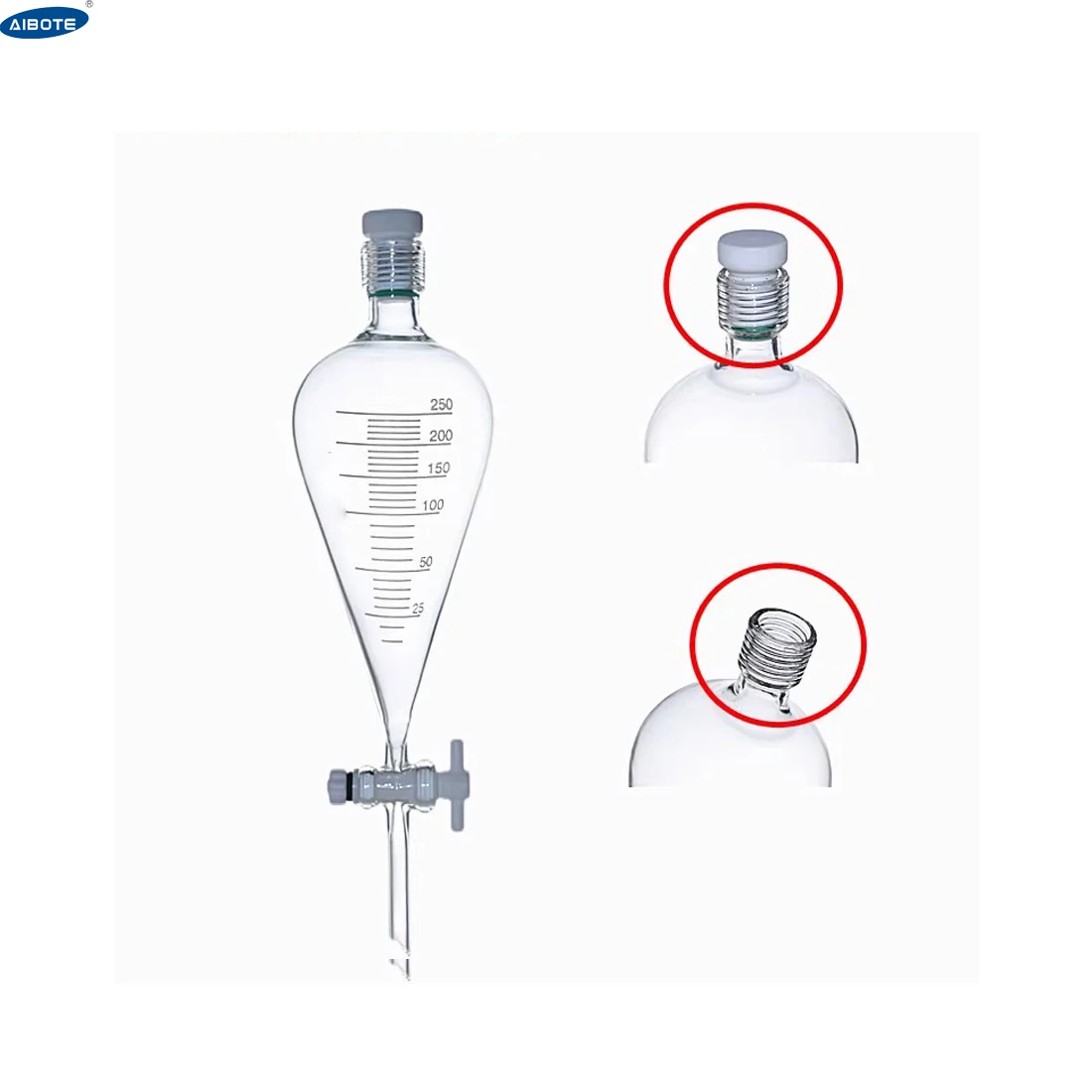 Aibote 1000ml Separating Funnel - Efficient Lab Equipment