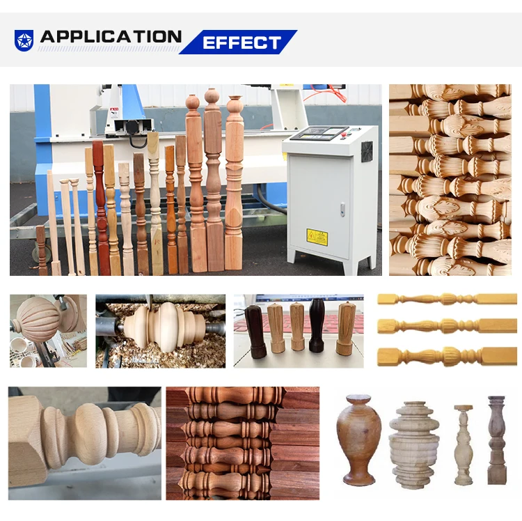 Single Head Automatic 3d Wood Stair Balusters Furniture Chair Legs CNC ...