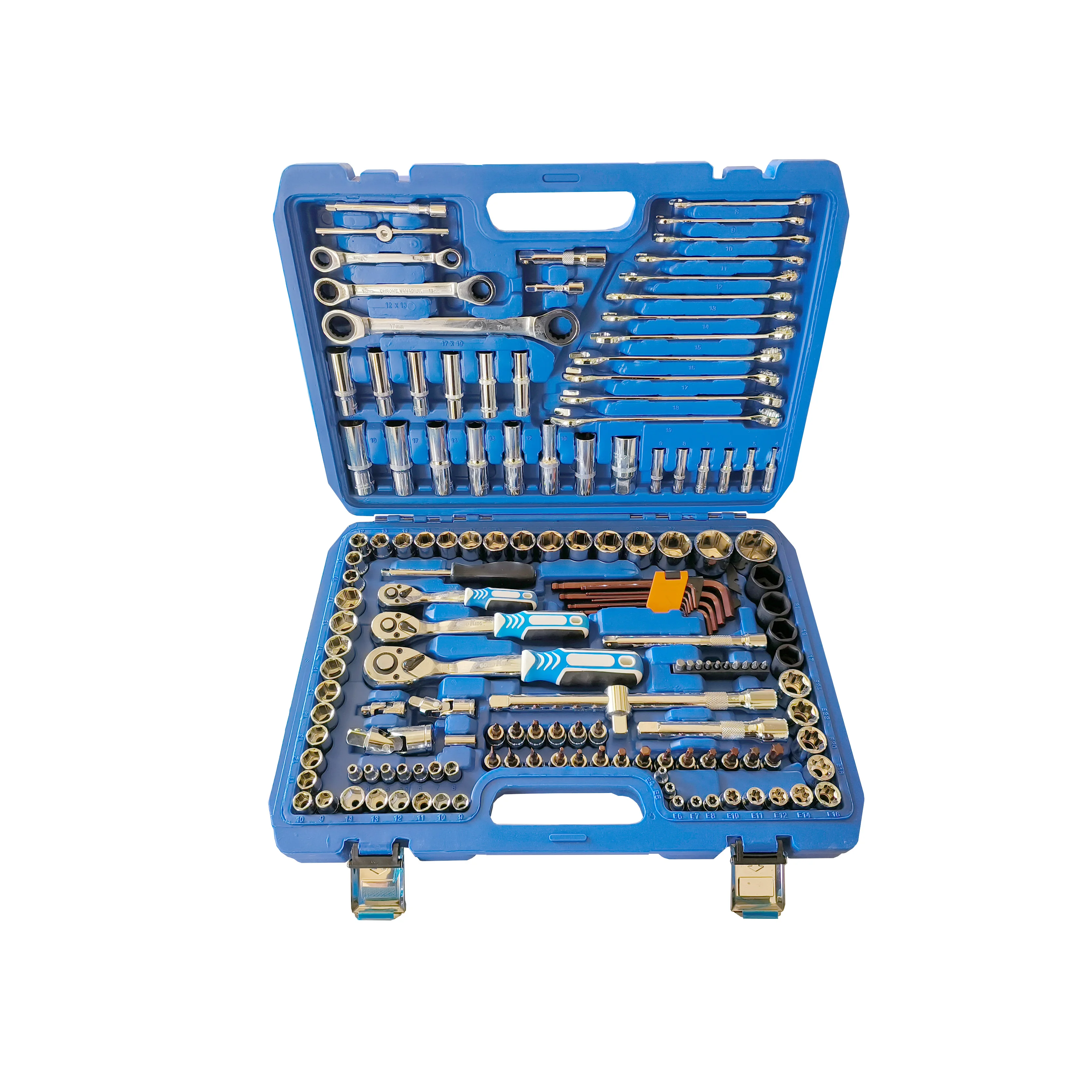 18Pcs Mechanics Tool Auto Repair Tools Box Spanner Socket Wrench Set ...