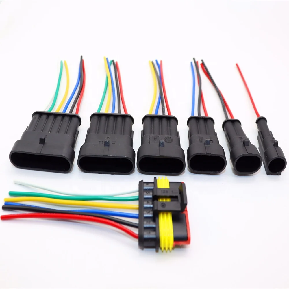 2/3P/4P/5P/6Pin Electrical Wire Car Connector Male Female Plug Socket ...