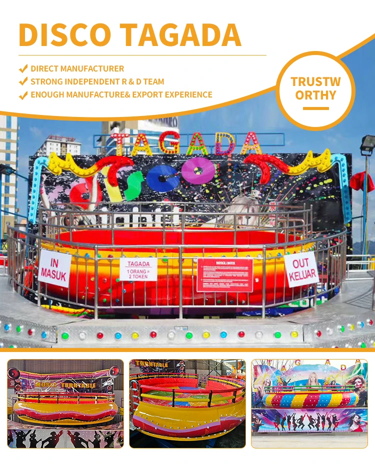 Direct Manufacturer Importing Theme Park Games Crazy Disco Tagada Ride ...