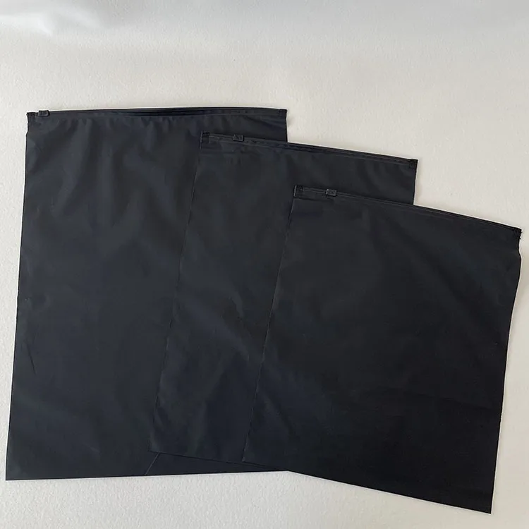 Custom Color Plastic Zip Lock Bag With Logo Printed Garment Apparel ...