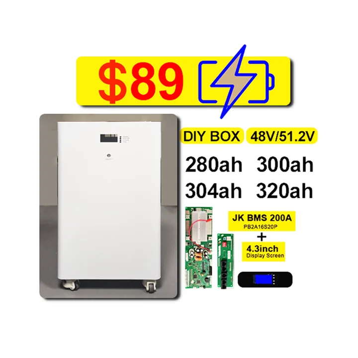 OEM Hot Lifepo4 280ah Box Jk Bms Battery Box with Wheels Stand up ...