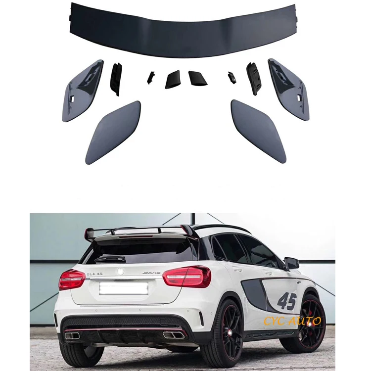GLA class body kit for Mercedes Benz X156 GLA45 rear spoiler 2015 2016 ...