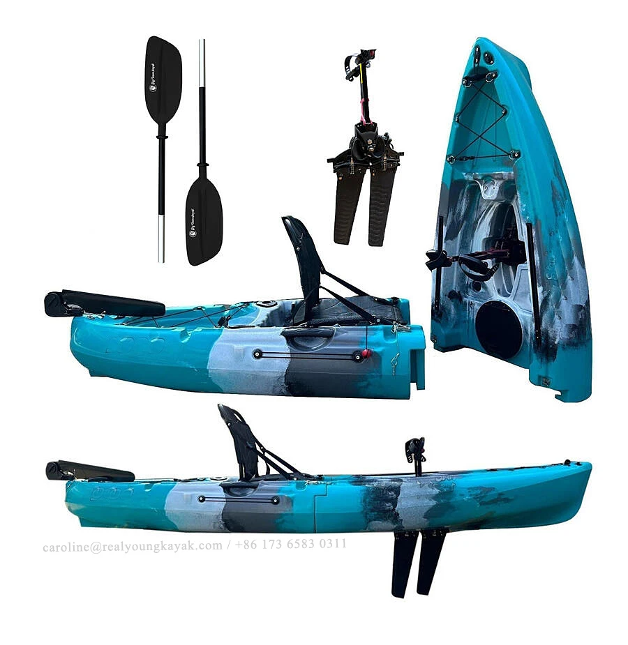 Modular Fishing Kayak - Two Section Pedal Drive, Lightweight & Eco ...