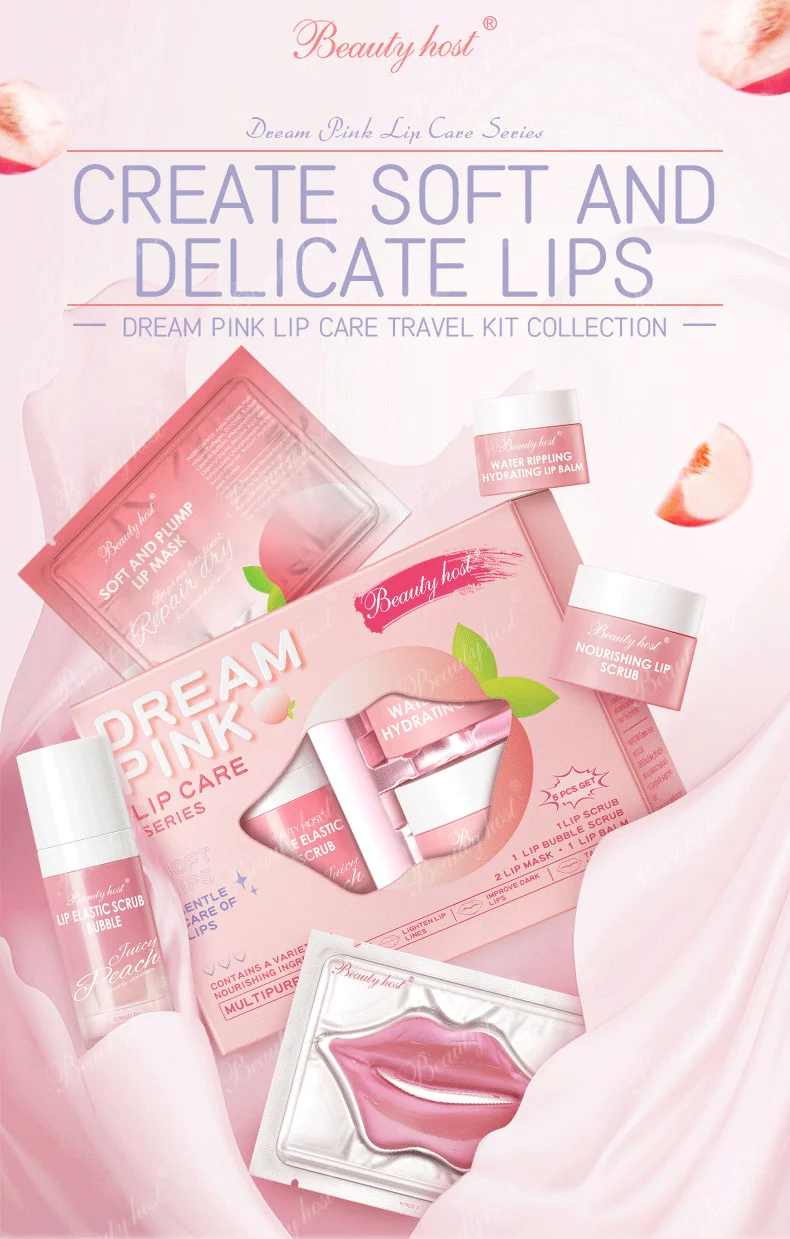 Natural Travel Lip Skin Care Set - Exfoliate & Moisturize