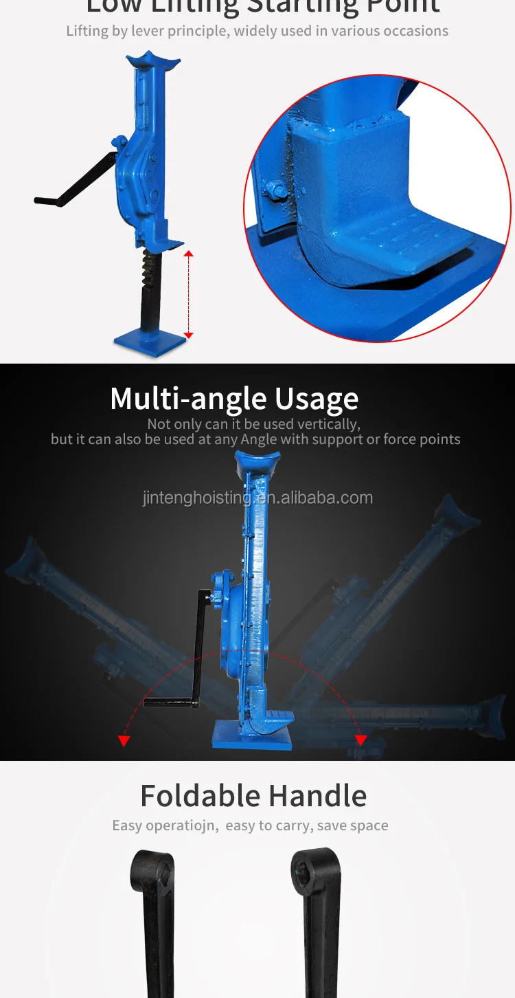 3ton 5ton 10ton 20 Ton Manual Hand Mechanical Screw Steel Lifting Jack ...