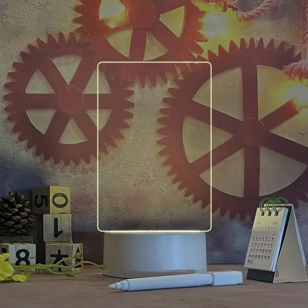 DIY LED 3D Creatives Pen Rewritable Night Light Message Board