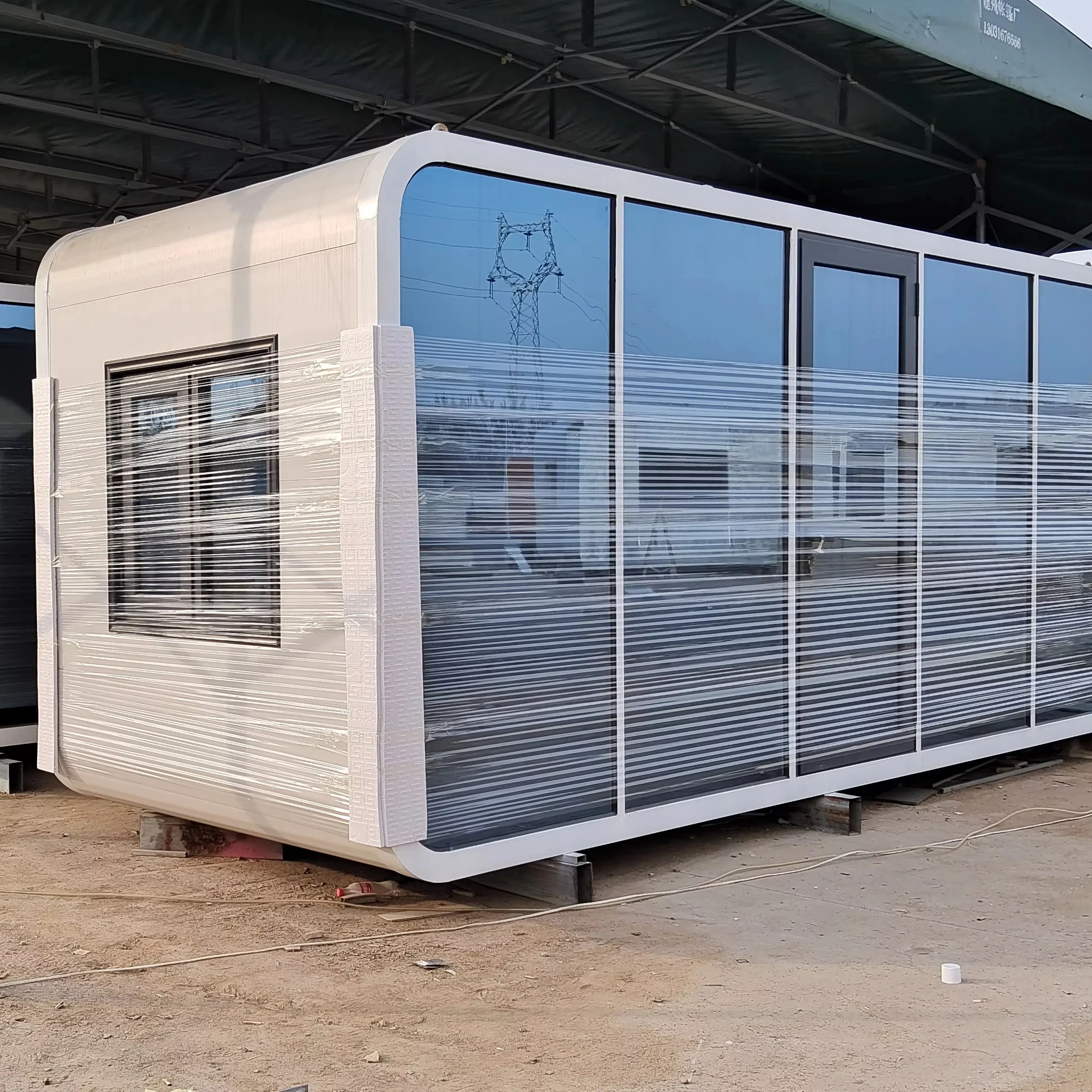 20FT Shipping Container Push-Pull Expansion Container House Living Room ...