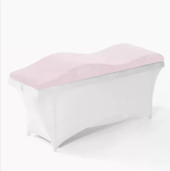 Custom Beauty Bed Curved Topper Wave Memory Foam Lash Topper Velvet ...