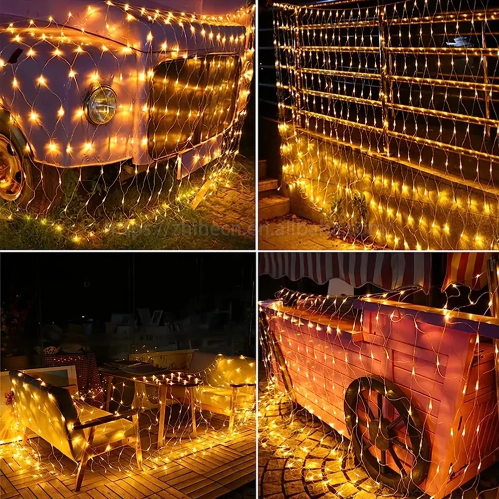 New Design Waterproof Gypsophila Lamp Led Net Light Solar Powered Solar ...