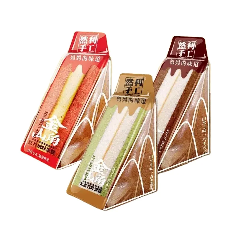 Ranli Cakes 95gram*28 Instant Desserts Red Velvet Cake Snack Triangle ...