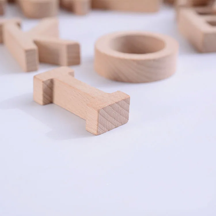Custom Solid Wood Letters - MDF Word Tiles for Home Decor