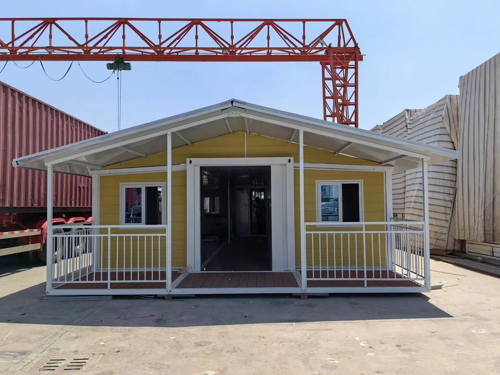 Fast Build Prefab House 20ft 40ft Modular Folding Container House ...