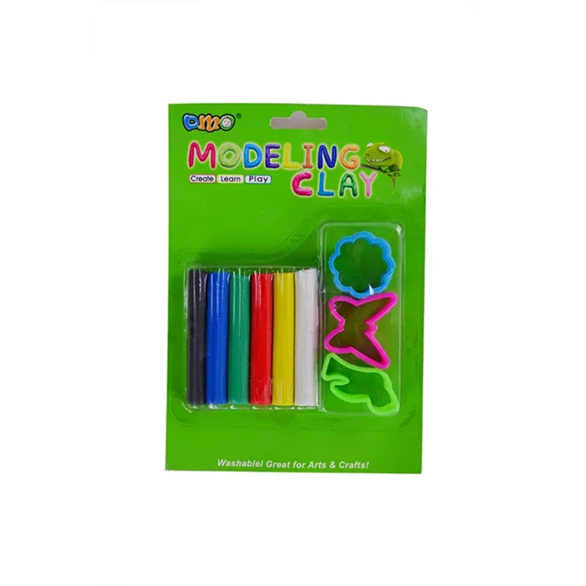 120 Grams Dmo In 6 Colors And 3 Molds Non-toxic Modeling Clay Slime Kit ...