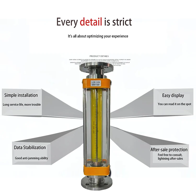 Oil Flowmeter Rotameter Glass Tube Rotameter For Water Conservancy ...