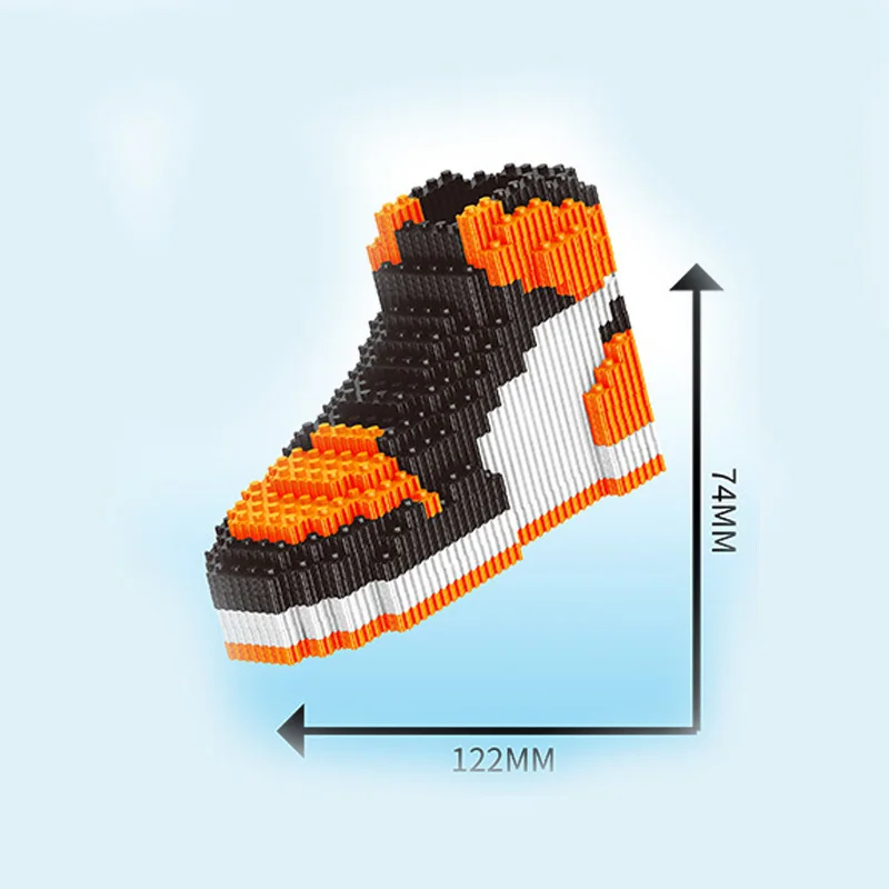 Mini Building Blocks Construction Shoes Toys Diy Diamond Model Building ...