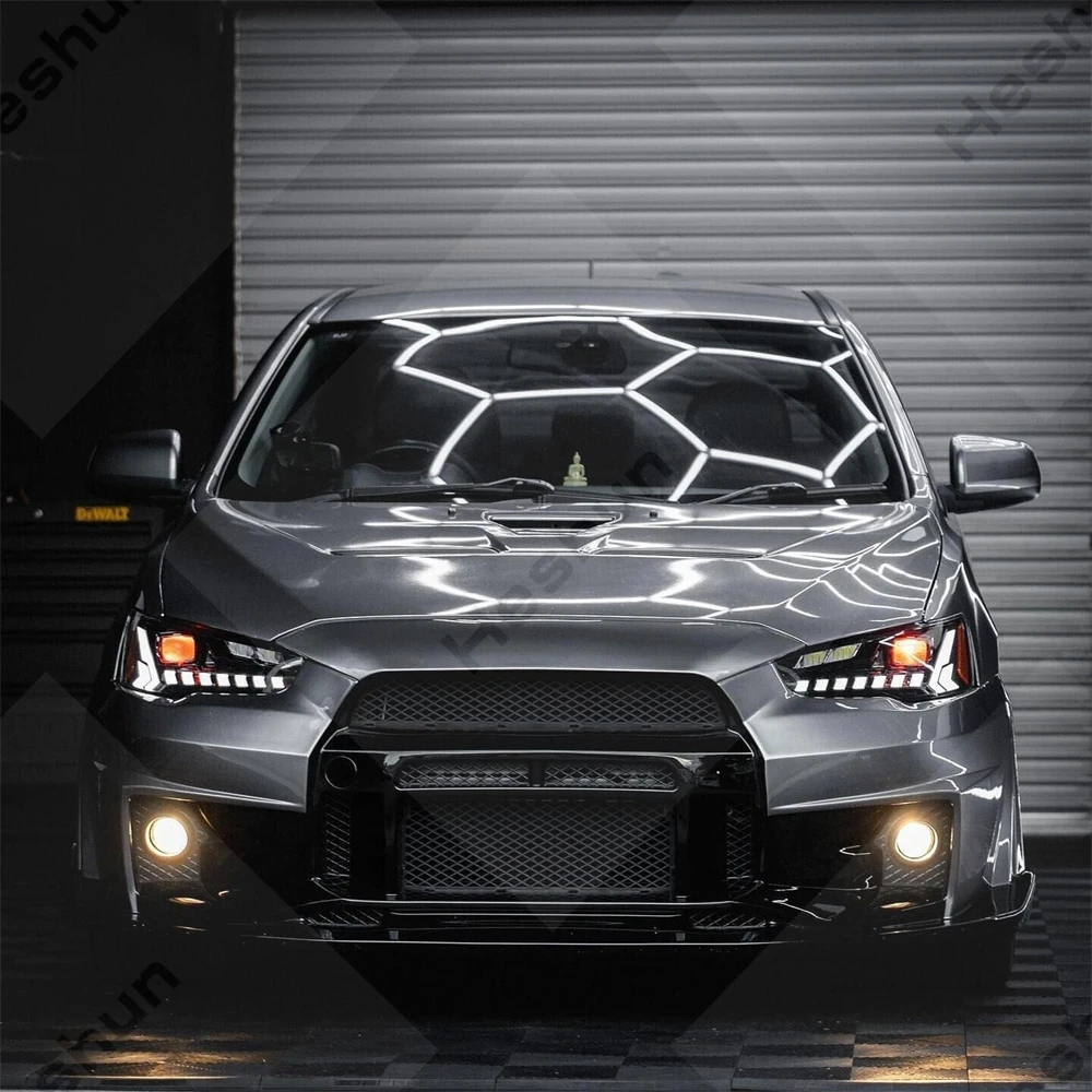 Car Headlight For Mitsubishi Lancer Evo X 10th Gen 2008-2020 Front Lamp ...