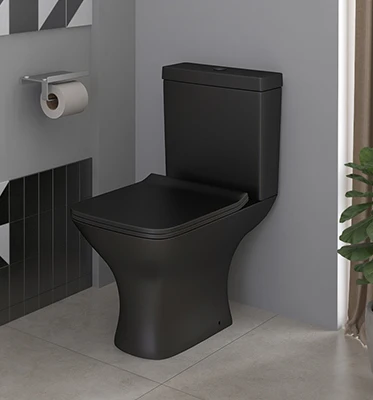 Cheap Black Color Wc White Ceramic Water Closet Rimless Two Piece ...