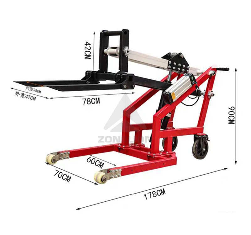 Electric Hand Forklift,Self Loading Portable Forklift Electric Stacker ...