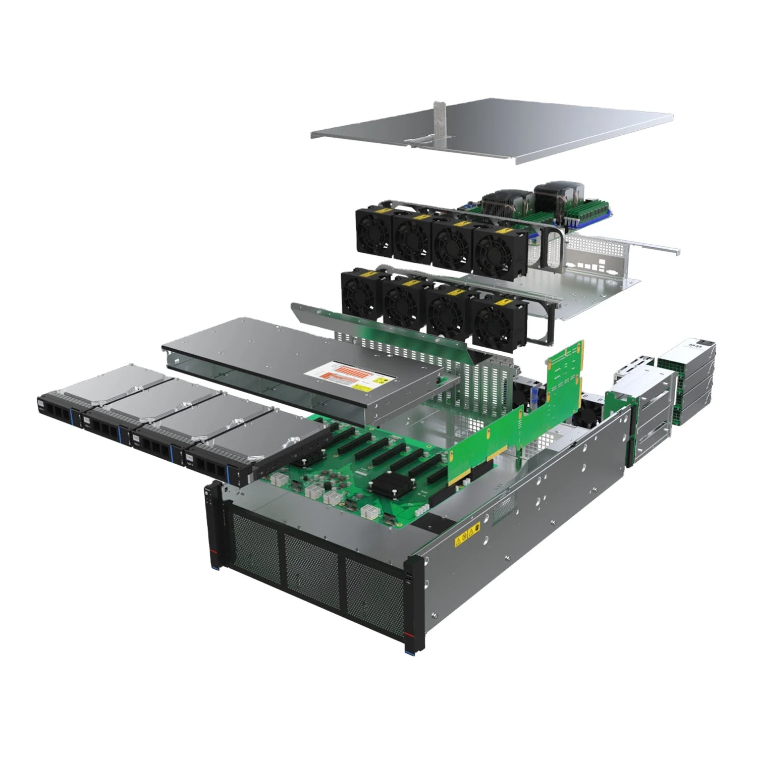 Gooxi Customized 2u Server As201-d12re-g3 Xeon 6334 Cpu 32gb Rack ...