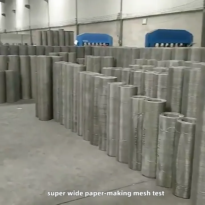 Fine Ultra Wide Wire Stainless Steel Woven Paper Making Wire Mesh ...