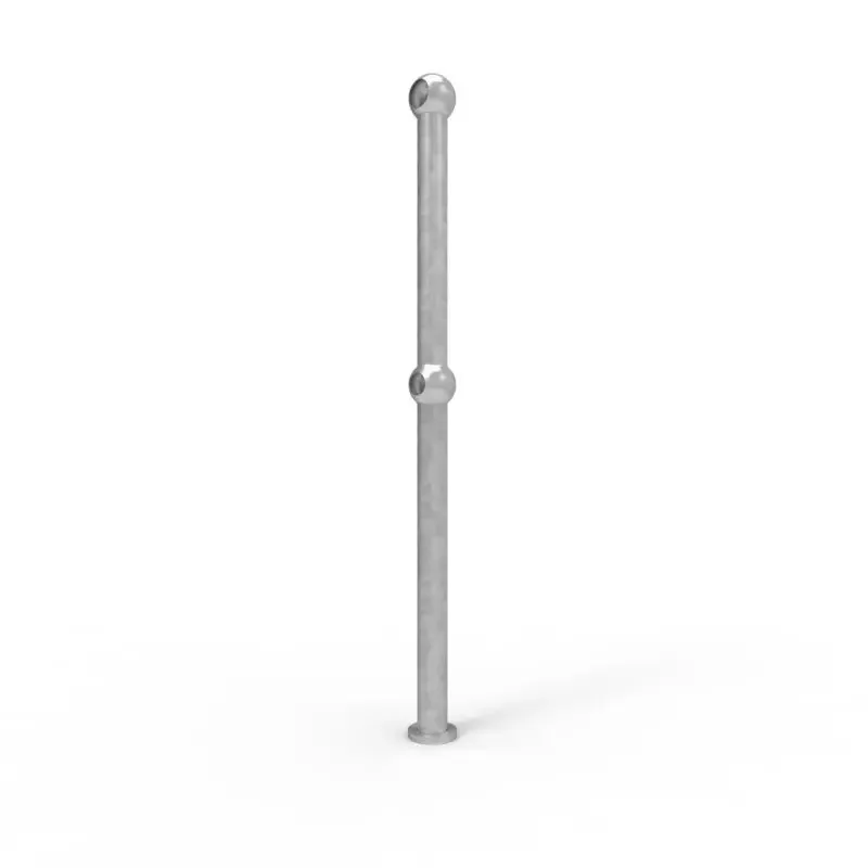 Galvanized Steel Post Handrails Ball Joint Steel Stanchion Galvanized ...