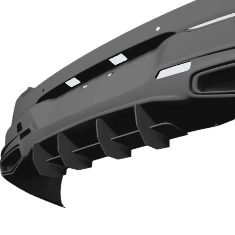 For Genesis Gv80 2021 2022 2023 Year Rear Diffuser Bumper Lips Spoiler ...