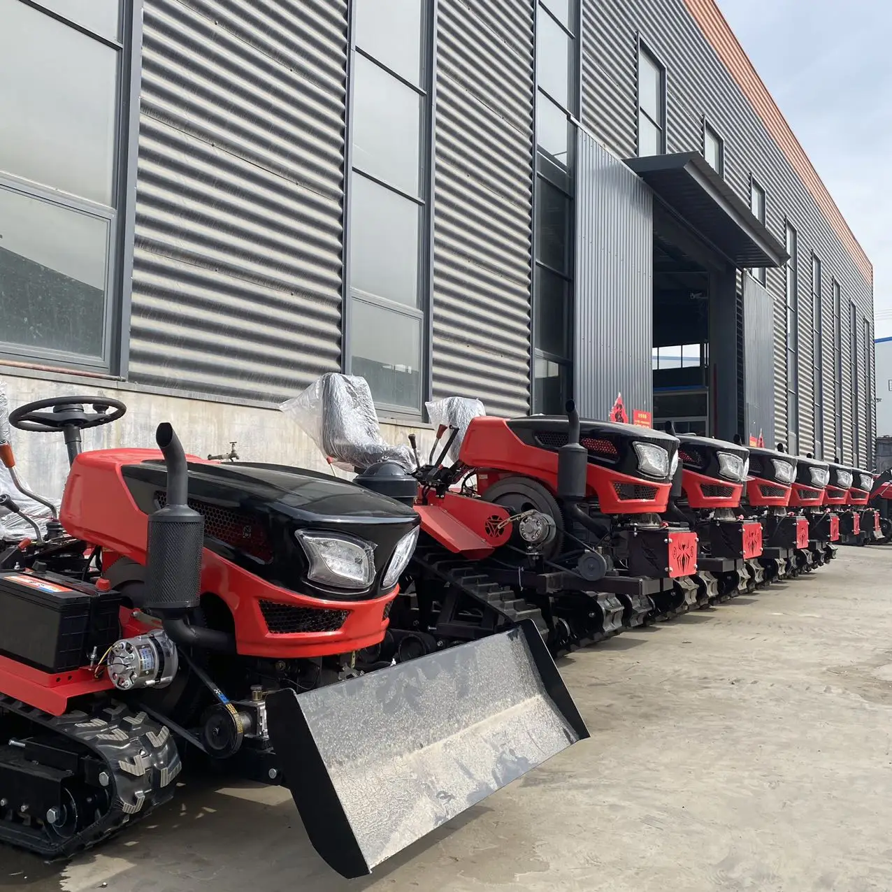 Mini Small Crawler Tractor Harvester Cultivator Use for Orchard Garden ...