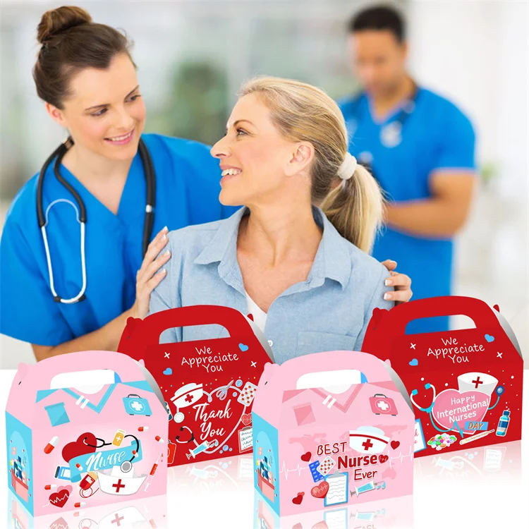 Xindeli Dd321 Nurses Day Party Favors Candy Treat Gift Box Paper Cake ...