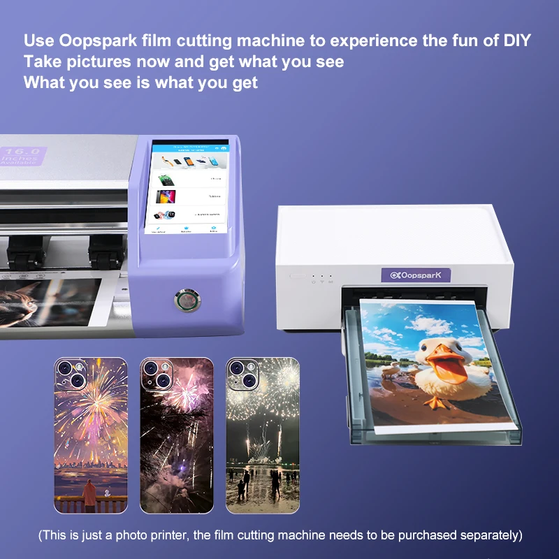 Oopspark 2024 Photo Printer - 300DPI Mobile Phone Skin Printer