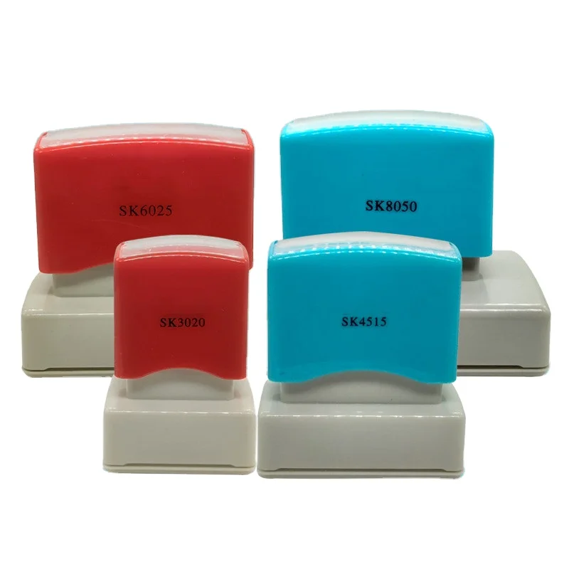 SK Pre Inked Logo Name Stamp Office Teacher Supplies Sellos Double ...