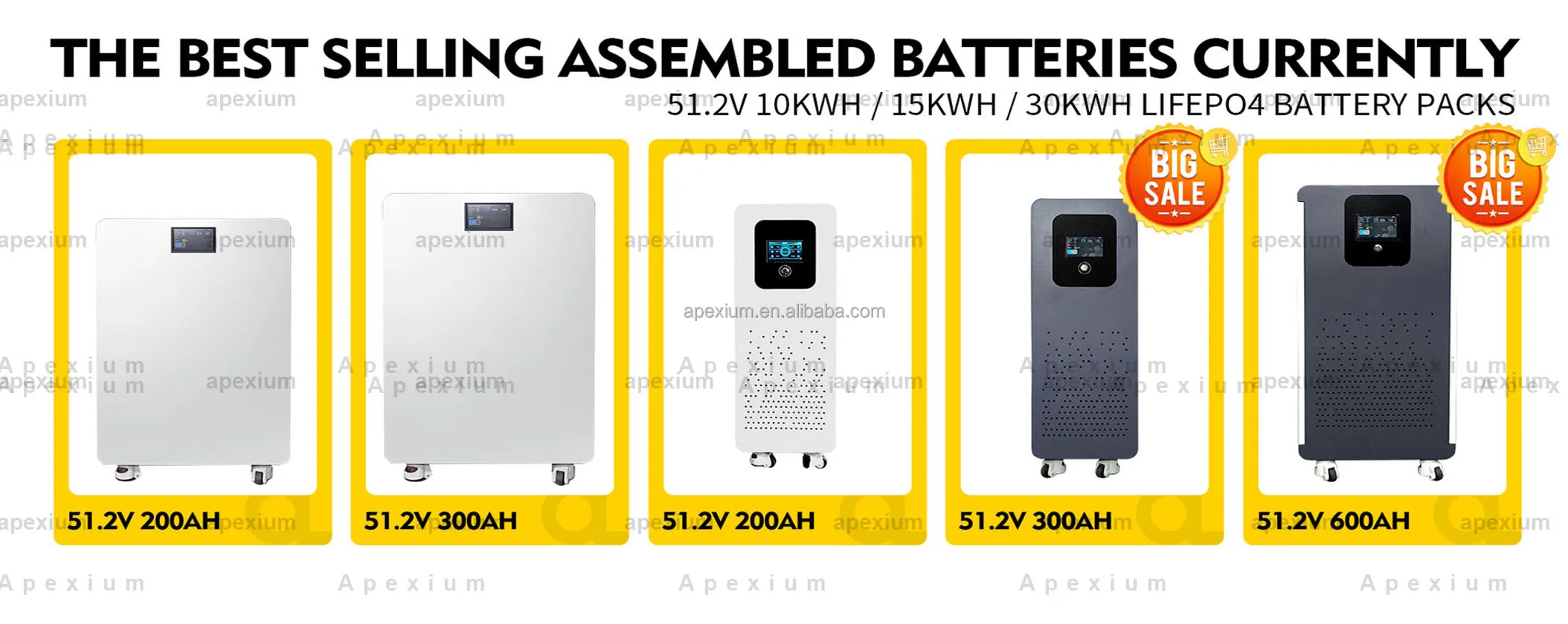 30kw 600AH Lithium Ion Battery Pack 300Ah 200Ah Wall Mounted Moveable ...