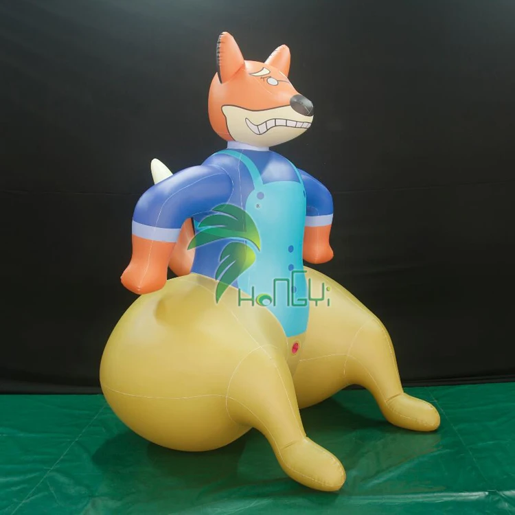 Hongyi Inflatable Animal Animation Custom Inflatable Big Ass Fox Blow ...