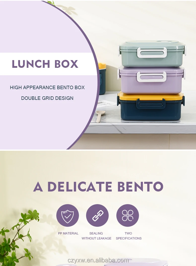 Environmentally Friendly Lunch Box Compartment Lunch Container ...