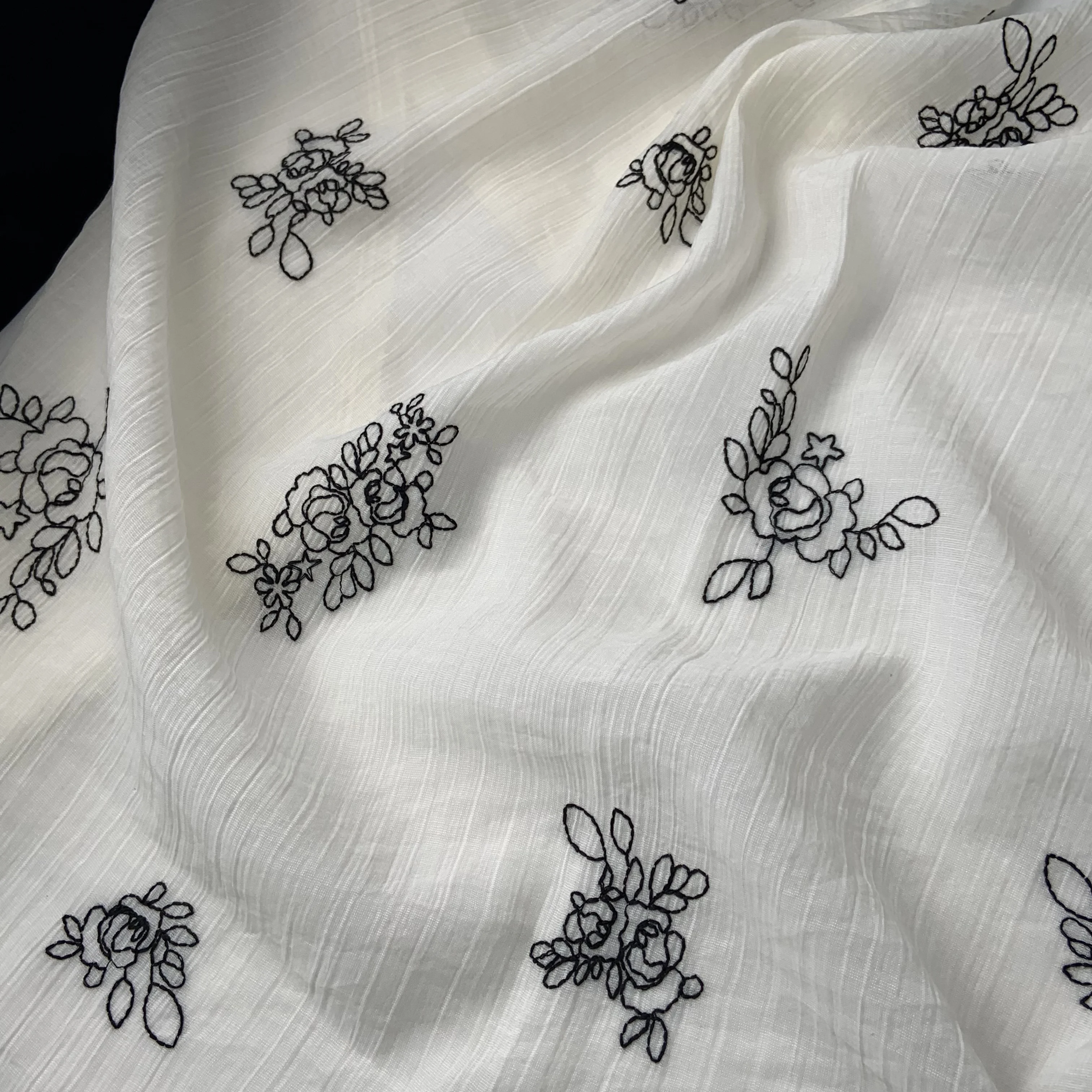 New Tian Si Si Ma Embroidered Jacquard Fabric New Chinese Hanfu Chinese ...