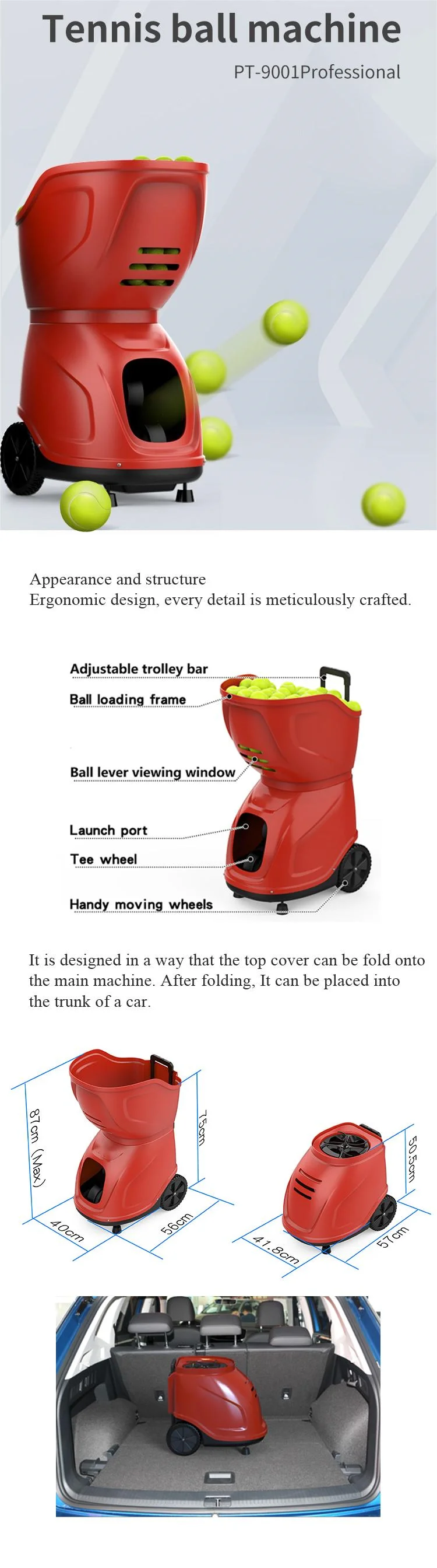 Automatic Power Pickleball Tutor Training Practice Spin Shooting ...