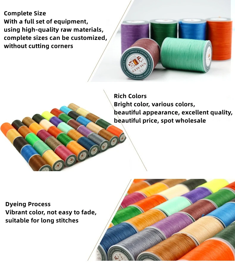 0.8MM Leather Flat Wax Thread - High Strength Sewing Option