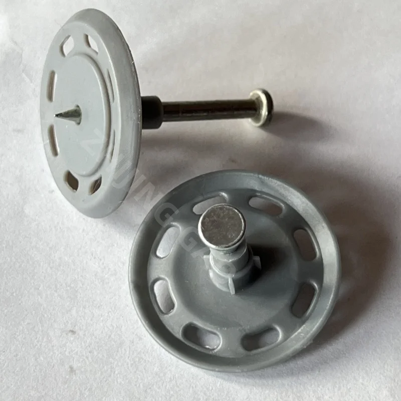 35 Mm Grey Color Plastic Insulation Disc Washers With Drive Metal Nails ...